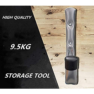 4 PCS Garage Storage Utility Hook Heavy Duty Wall Mounted Storage Hanger Perfect Garage Organizer for Ladders Folding Chairs Surf Boards Fishing Poles Garden Tools Swimming Tools