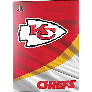 Skinit Decal Gaming Skin Compatible with PS5 Bundle - Officially Licensed NFL Kansas City Chiefs Design