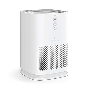 Medify Air MA-14 Air Purifier with H13 True HEPA Filter | 200 sq ft Coverage | for Allergens, Wildfire Smoke, Dust, Odors, Pollen, Pet Dander | Quiet 99.7% Removal to 0.1 Microns | White, 1-Pack