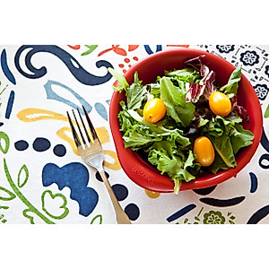 Preserve Everyday 16 Ounce Recycled Plastic Bowls, Set of 4, Pepper Red