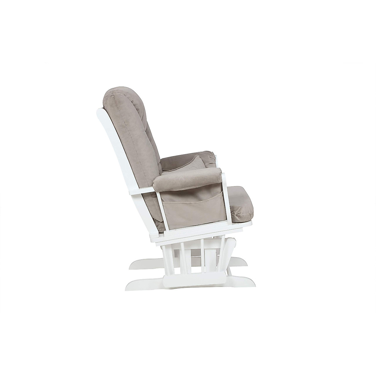 Alice Glider Chair and Ottoman with Pillow
