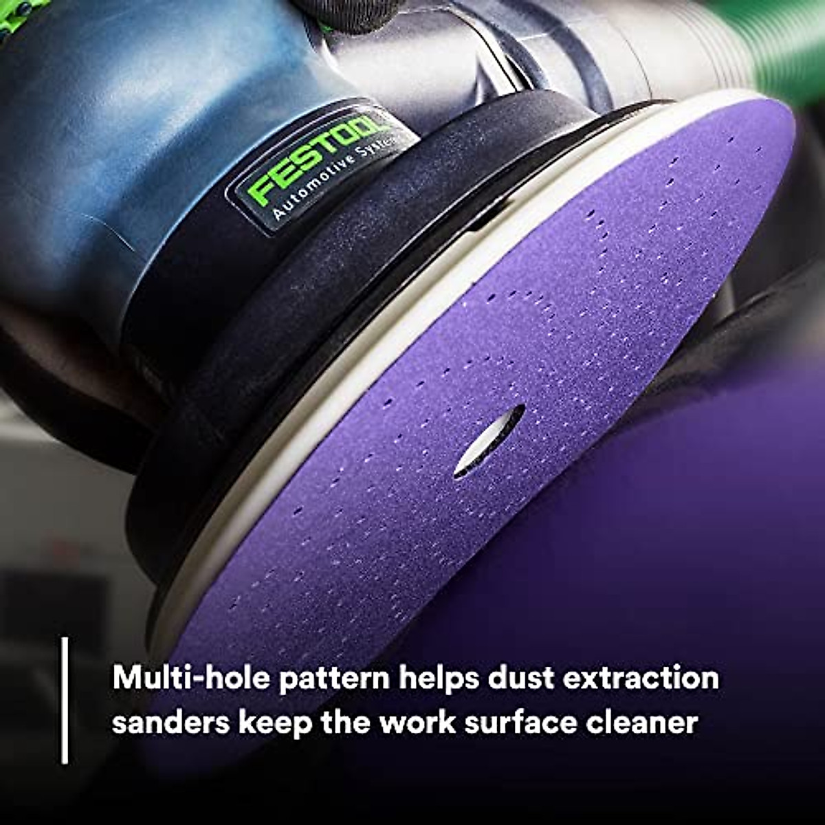 3M Cubitron II Hookit Clean Sanding Abrasive Disc 31374, 6 in, 180+ Grade, Pack of 50 Discs, Virtually Dust-Free, High Performance, Long Lasting, Multi-Hole Pattern, Feather Edging, Stock Removal