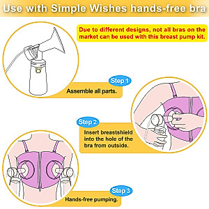 Nenesupply Pump Parts with 27mm flanges Compatible with Medela Breastpumps Incl. Flange Breastshield Valve Membrane for Pump in Style Symphony Swing Not Original Medela Pump Parts