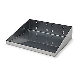 Triton Products 56120-SLV LocHook Shelf with Garment Hanger, 12" x 10", Silver
