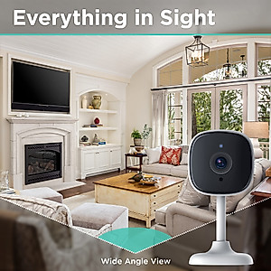 iHome Insight Smart Indoor Camera, Wi-Fi Camera with 2-Way Audio, Night Vision, Motion Alerts, Compatible with Alexa and Google Home, 2 Pack