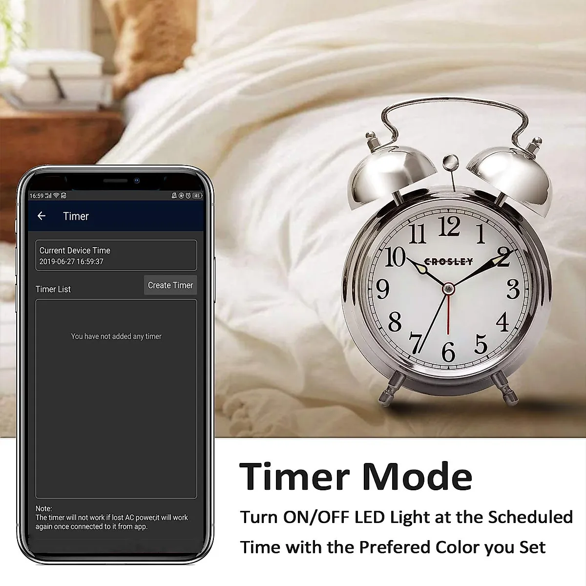 QACA WIFI Controlled LED Deck Lights Multi Color Outdoor IP67 Waterproof Φ1.18"Low Voltage Step Lights In-Ground Lights, Smart Phone APP Controlled, Compatible with Alexa Echo and Google Home, 10 Pack