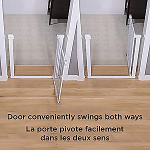 Safety 1st Easy Install 28" High Walk Thru Gate, Fits Between 29" and 38"