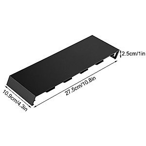 Zer one HDD Hard Driver Shell Case for, Anti-Scratch Front Housing Shell Faceplate Replacement for Sony 4 Console(Black) [Video Game]