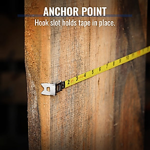 WORKPRO 100 FT Tape Measure, Closed Reel Steel Long Tape with Foldable Handle, Nylon Coated, Plastic and Rubber Case