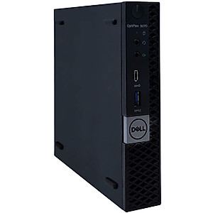 Dell Optiplex 5070 Micro MFF Desktop PC Intel i5-9500T, 16GB DDR4 New 256GB M.2 NVMe SSD, WiFi BT HDMI New KB & Mouse Windows 11 Pro (Renewed)