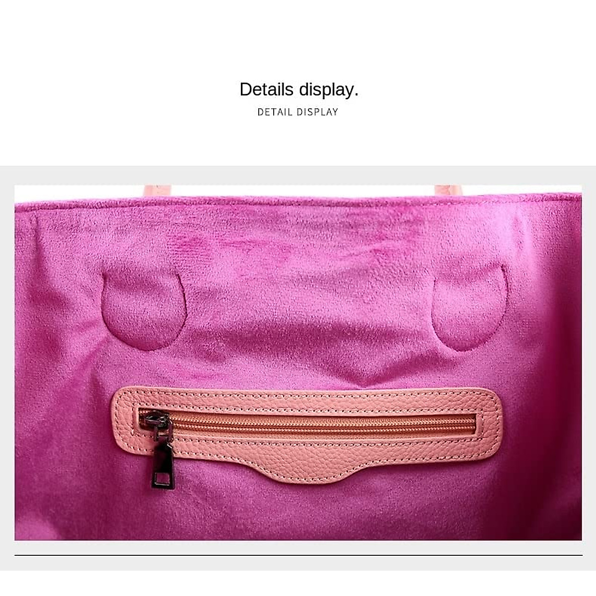 Oversize Tote Bags for Women Genuine Leather Handbags and Purses Brown Large Shopper Bag Female Travel Handbag (A Black,41cm-21cm-34cm)