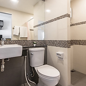 2 Pack Universal Toilet Flush Handle Replacement Kit, Compatible with American Standard Toilet Handle Parts Left Hand Trip Lever 738995-0020A Champion4, White Toilet Bowl Flusher Handles Repair Kit