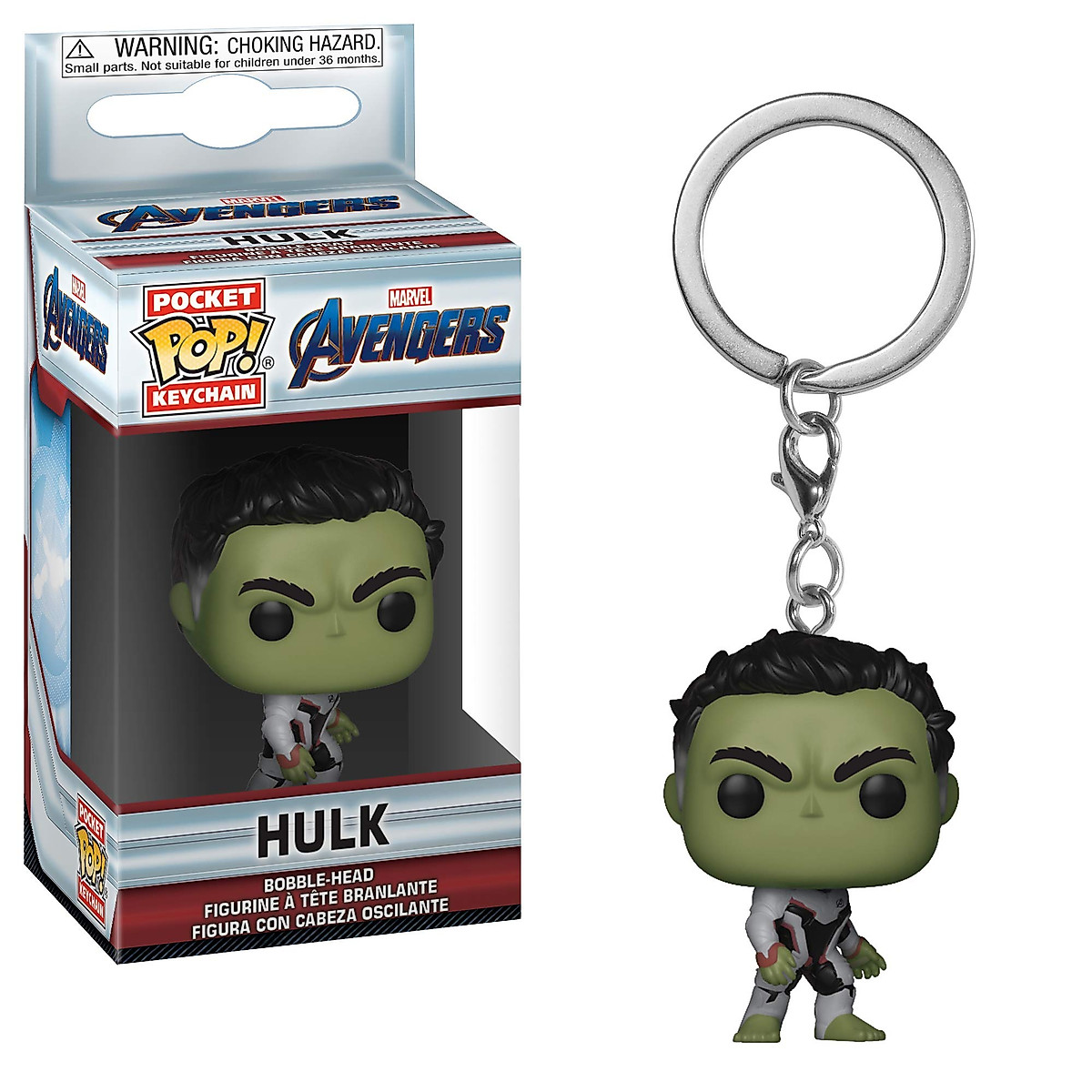 Funko Pocket POP! Keychain: Avengers Endgame: Hulk, Multi Novelty Keyring - Collectible Mini Figure - Stocking Filler - Gift Idea - Official Merchandise - Movies Fans - Backpack Decor