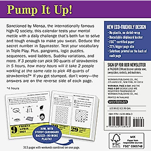 Mensa 365 Brain Puzzlers Page-A-Day Calendar 2021