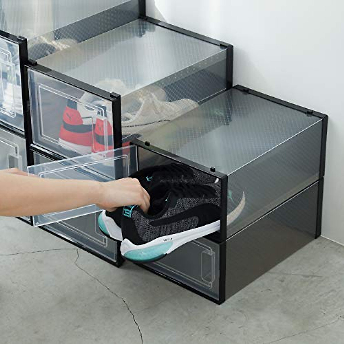 パール金属(PEARL METAL) AZ-5082 Shoe Box, Lサイズ, BLKP Black