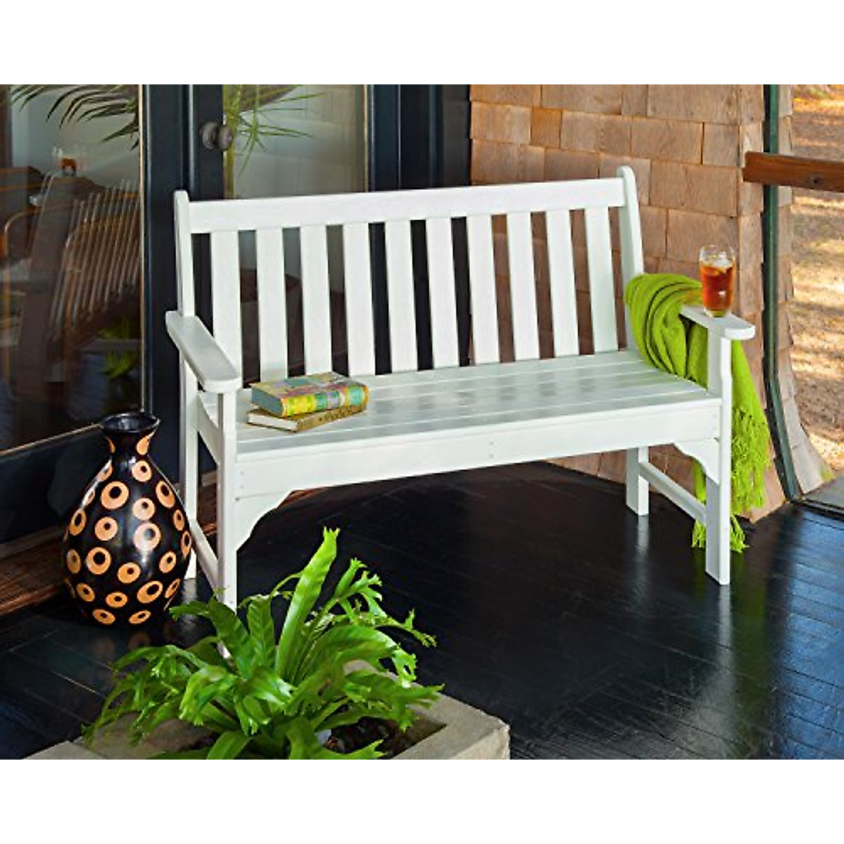POLYWOOD Vineyard 48" Bench (White)