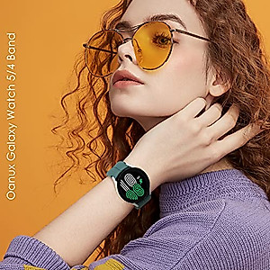 Oanux 5 Pack Band Compatible with Samsung Galaxy Watch 6/5/ 4 40mm 44mm, Galaxy Watch 5 Pro Bands 45mm/ Galaxy Watch 6/4 Classic 42mm 46mm, No Gap Silicone Replacment Strap with Colorful Buckle for Women Men