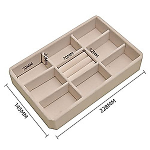 LDCHNH Rosewood Jewelry Box Solid Wood Double Layer Lock Storage Box