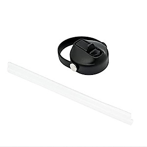 Vacuum Insulated Bottle with 3 Lids - Flex Straw Lid, Flex Lid, and Coffee Flip Lid - Stainless Steel Double Wall Thermally Insulated Flask - 5 Sizes - 5 Colors - by Polerce (32 Oz, White)