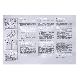 Side Cutter Overlock Presser Foot, Zig Zag Sewing Machine Feet Attachment for Brother Singer Babylock Janome Kenmore