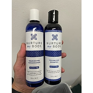 Nurture My Body Volumizing Hair Combo Pack | 8 oz. | Fragrance-Free Volumizing Shampoo & Nourishing Conditioner