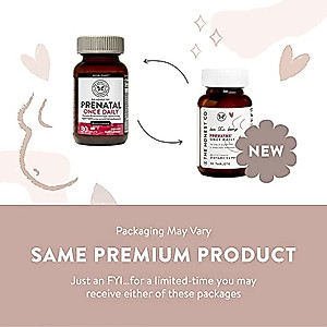 The Honest Company Love the Bump Prenatal Once Daily Supplement | NSF-Certified, Non-GMO | 30 Count Tablets