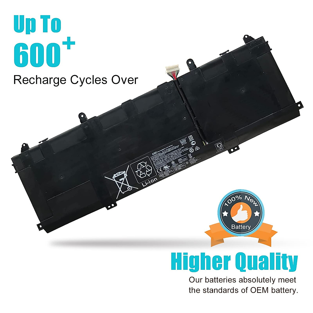 SU06XL Battery for HP Spectre X360 15-DF000 15T-DF000 15-DF0XXX 15-DF1XXX 15T-DF100 DF0013DX DF0033DX DF0043DX DF1033DX DF1043DX Series HSTNN-DB8W L29048-271 L29184-005 SU06084XL 11.55V 84.08Wh