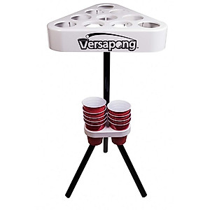 Portable Beer Pong Table/Tailgate Game with Backpack Carry Case and Balls