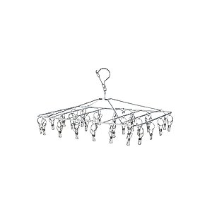 Takeda Corporation SLV OSH-32P All Stainless Steel Square Hanger, Laundry, Clothesline, Laundry, 32P