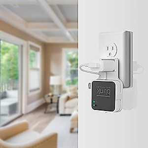 64GB USB Flash Drive and Outlet Wall Mount for Blink Sync Module 2,Mounting Bracket Holder with Short Cable for All-New Blink Outdoor Indoor Home Security Camera Sync Module, No Messy Wires or Screws