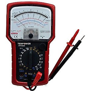 Tekpower TP7040 20-Range AC/DC Analog Multimeter General Purpose with High Accuracy and Well Built Details, Strong Needle