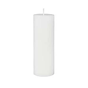 6 Inch White Pillar Candle