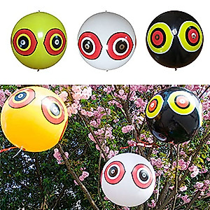 SENGTONG Inflatable Bird Bird Reflective Patch Eye with Reflective Ball PVC Eyeball Patio Lawn & Garden Cockroach Sticky (Multicolor, One Size)