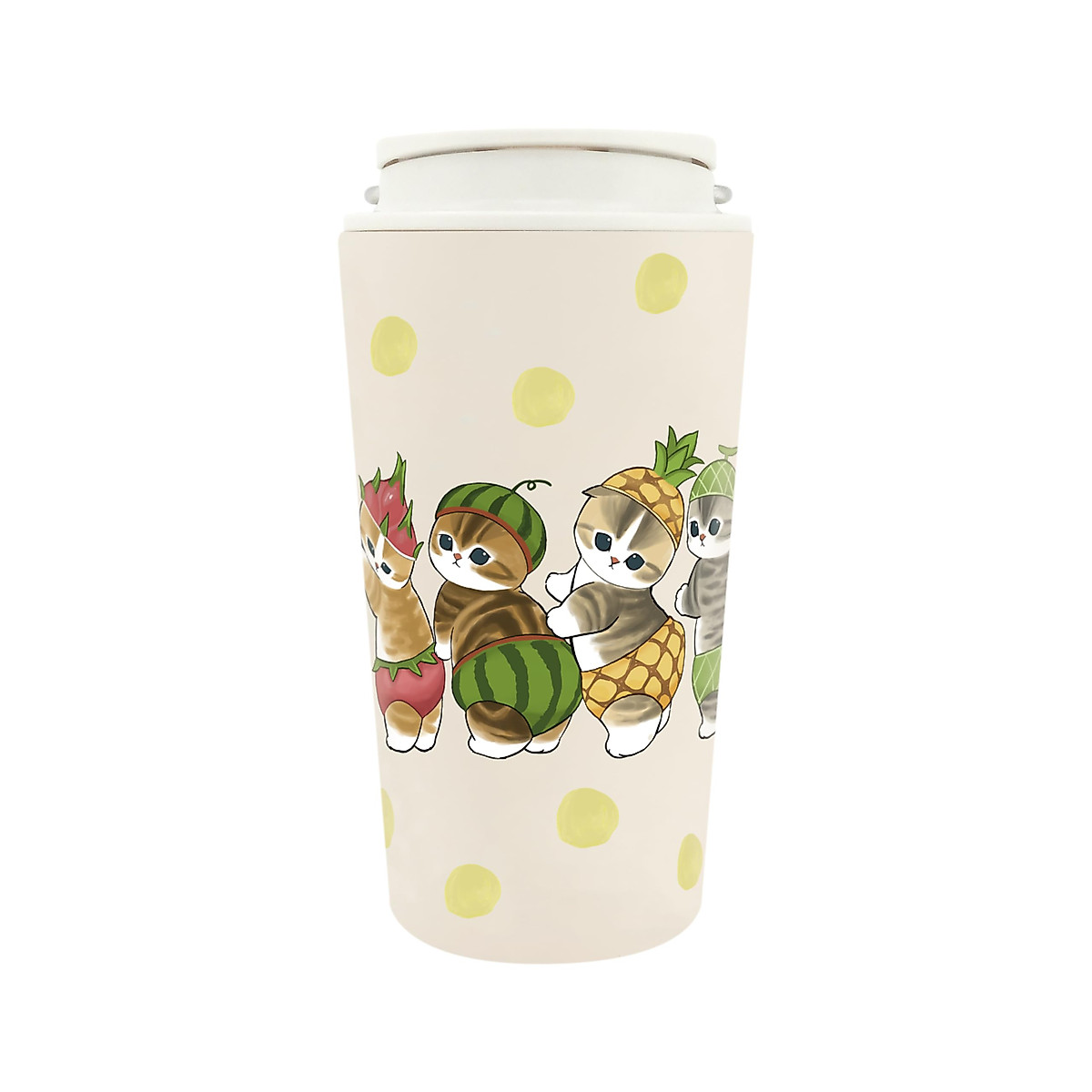 東亜金属(Toa) mofusand Vacuum Double Layer Carry Tumbler, 12.2 fl oz (360 ml), Handle, Lid Included, Mug, Hot or Cold Insulated, Cute, Cat 53-2181