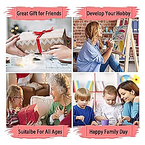 SNMUW 6 Pack Paint by Number for Adults Canvas, DIY World Famous Scenic Spots Paint by Numbers Kits, Acrylic Oil Painting by Numbers Kits for Gift Wall Decor (16x20 Inch/40x50cm)