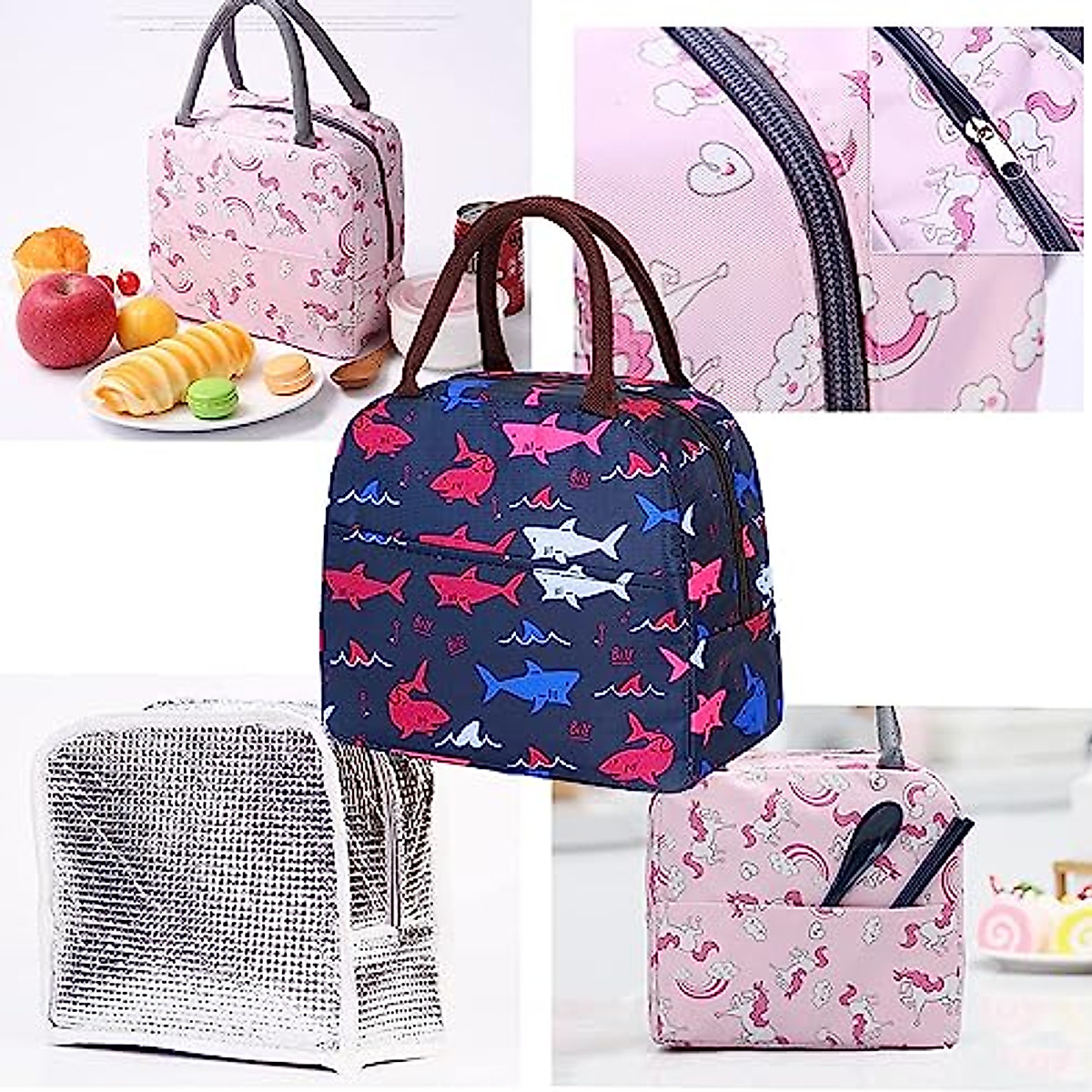 POWOFUN Kids Preschool Kindergarten Backpack Lightweight Cool Cute Cartoon Travel Backpack With Lunch Bag For Boys Girls