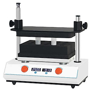 HFBTE Lab Vortex Mixer Multi-Tube Vortexer Mixer Speed 2500rpm Multiple Tubes Professional Bottle Ink Glue Blood Shaker with DC Brushless Motor Foam Rack 50xφ14mm Test Tube φ14-φ17mm 15ml