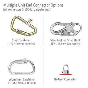 Miller by Honeywell TurboLite 6-Foot Personal Fall Limiter with Lanyard End Steel Locking Snap Hook (MFL-3-Z7/6FT), Red