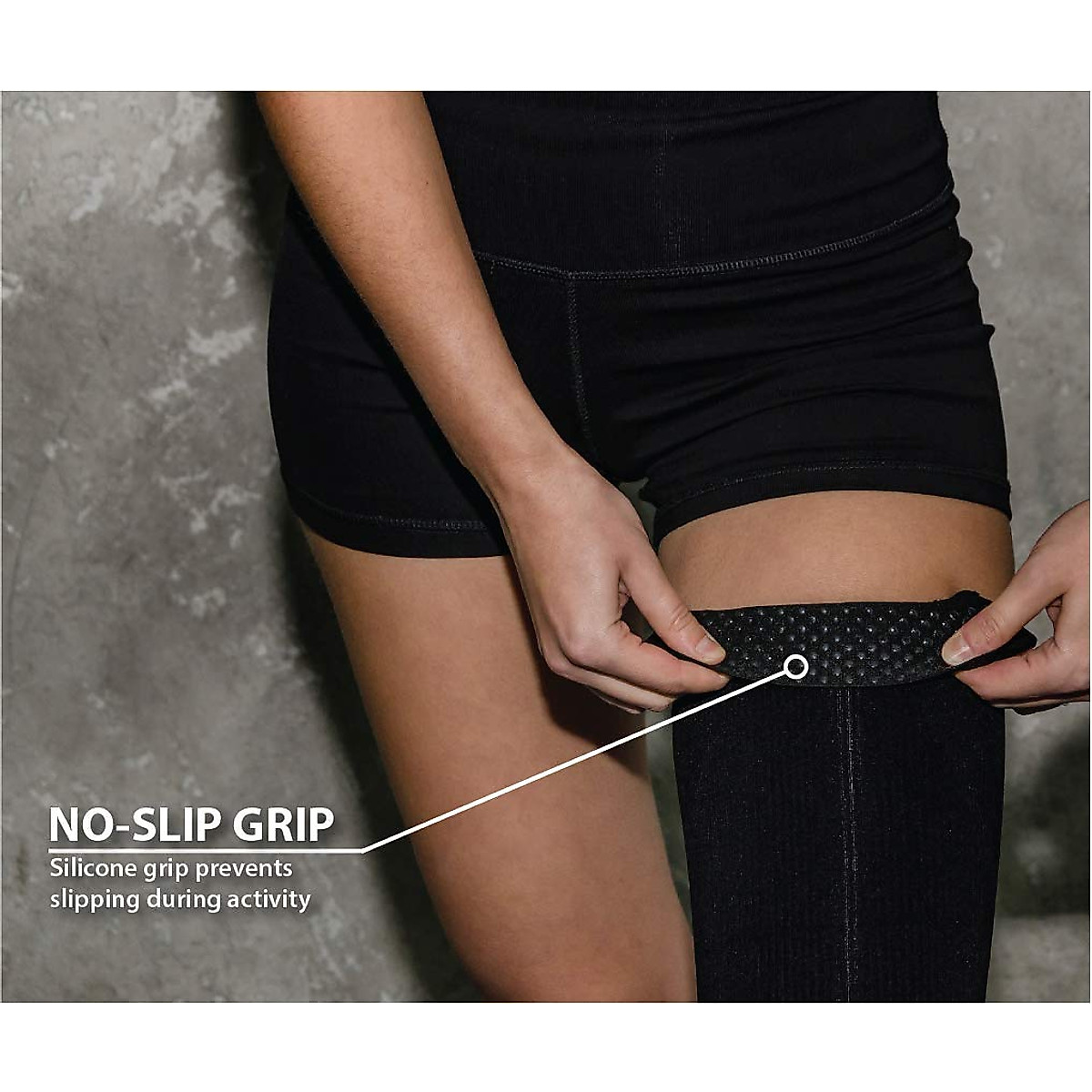 Zensah Thigh Compression Sleeve – Hamstring Support, Quad Wrap for Men and Women - Great for Running, Sports, Groin Pulls (Medium, Beige)