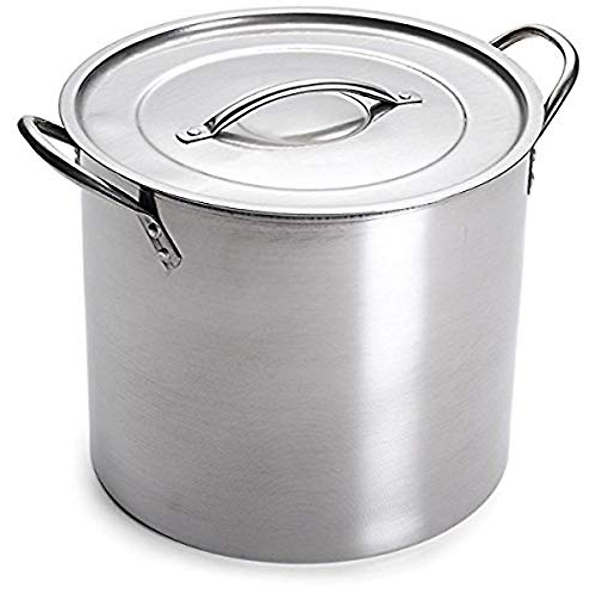 5 Gallon Stainless Steel Stock Pot with Lid, 12.5 x 12.5 x 11.5