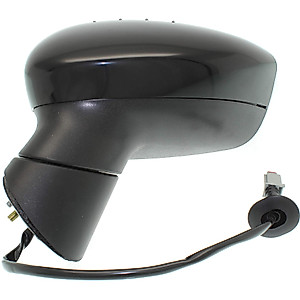Kool-Vue FD270EL Power Mirror compatible with Ford Fiesta 11-13 Left Side Manual Folding Heated W/BSG HB/Sedan Paintable