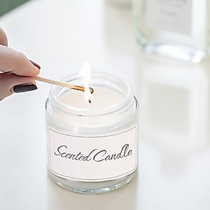 Bumobum 2 oz Glass Jars with Lids, 48 pack Clear Round Small Containers with White Lids, Blank Labels & Inner Liners, Empty Cosmetic Containers for Sample, Powder, Cream