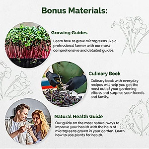 Radish Sprouting & Microgreens Seeds - Non-GMO, Heirloom Sprout Seeds Kit in Bulk 1lb Resealable Bag for Planting & Growing Microgreens in Soil, Coconut Coir, Garden, Aerogarden & Hydroponic System.