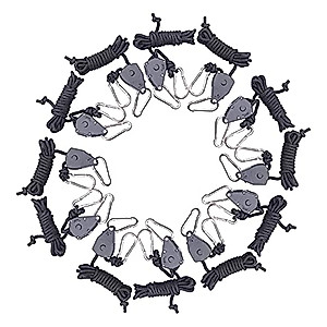 Green Hut 6 Pair of 1/8 inch Adjustable Rope Hanger Heavy Duty for Grow Light Rope Hangers Loose-Proof Design Light Fixture Hangers (12Pcs)