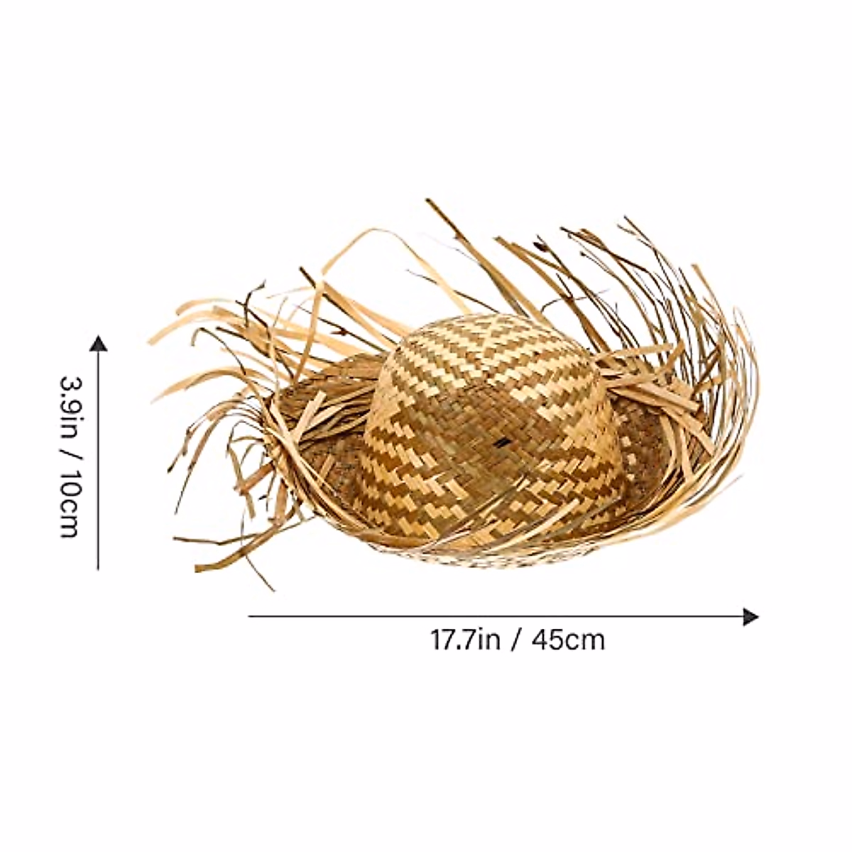 Zerodeko Beach Hat 2pcs Beachcomber Straw Hats, Hawaiian Straw Hats Summer Beach Hats Womens Hats