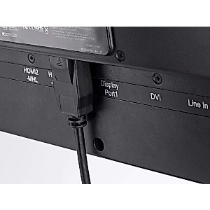 Monoprice 115888 Mini DisplayPort 1.2 to DisplayPort Cable - 1.5 Feet, 4K Capable, Supports 3D Video - Select Series Black