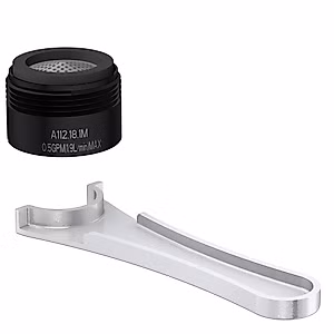 Danze DA613075NBS Junior Male Faucet Aerator Kit with Spray Flow Pattern, 0.5 Gpm, Satin Black