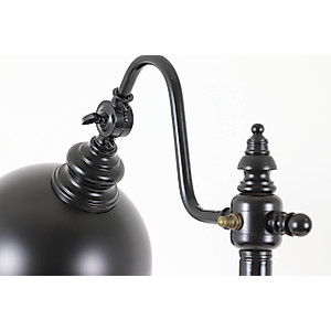 Decor Therapy Chloe Steel Pharmacy Floor Lamp, Matte Black