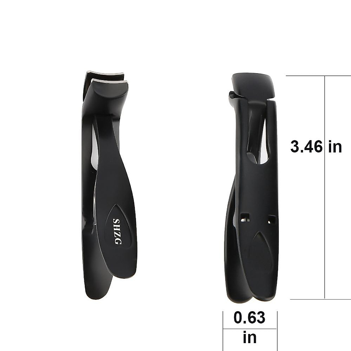 SHZG Nail Clippers Wide Jaw Opening, Sharp Angled Head Fingernail Toenail Clippers for Men and Women Easy Reach Your Nails