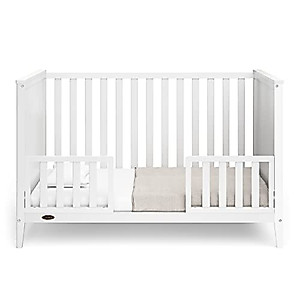 Graco Melbourne 3-in-1 Convertible Crib (White) – Converts from Baby Crib to Toddler Bed and Daybed, Fits Standard Full-Size Crib Mattress, Adjustable Mattress Support Base